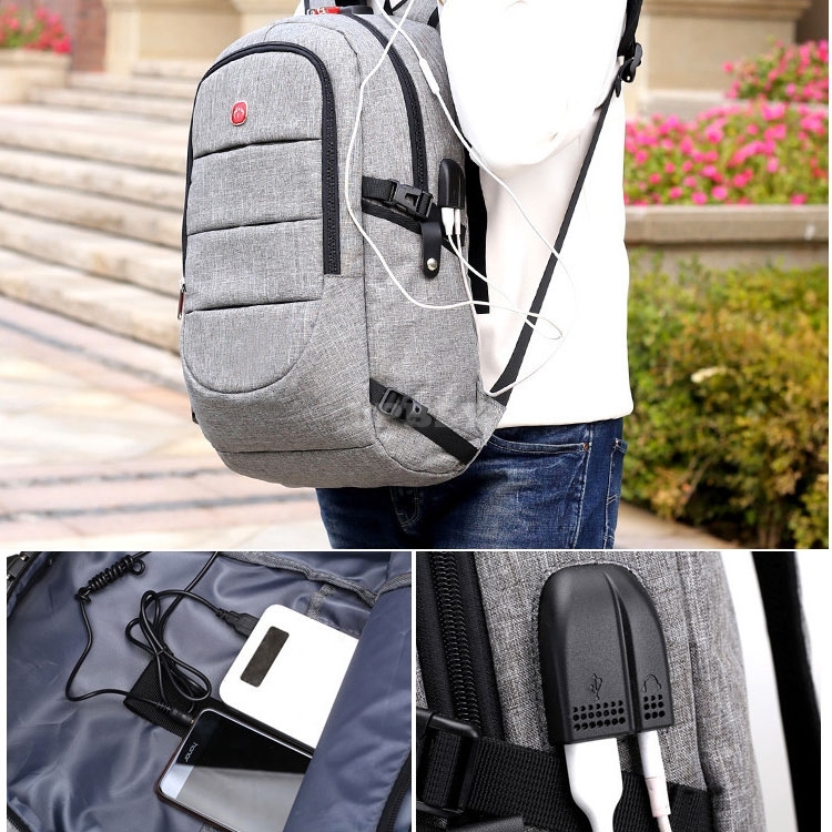 Backpack FL1605 Fashion Smart Bag Casual Waterproof for Laptop Men ...